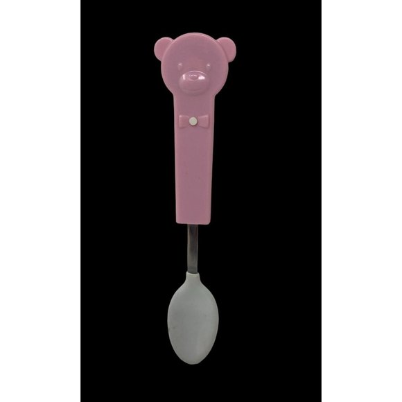 Unbranded | Other | Vintage Pink Teddy Bear Childs Baby Feeding Spoon ...